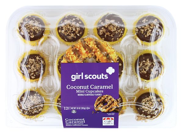 Girl Scouts Coconut Caramel Mini Cupcakes